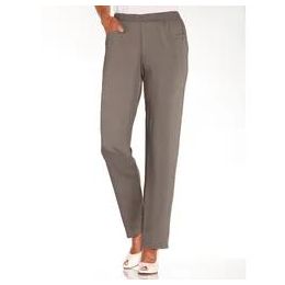 Schlupfhose Classic Basics, Damen, Gr. 52, Normalgr&ouml;&szlig;en, braun (taupe, taupe, bedruckt), 100% Viskose, gemustert, mehrfarbig, lang, Hosen Schlupfhose