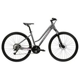 Crossrad KROSS "Evado 4.0" Gr. 48, grau (grau, schwarz), Fahrr&auml;der, 48cm, 28 Zoll (71,12cm) hinten: 28 Zoll (71,12cm)