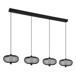 NOWA LED-H&auml;ngeleuchte "ASTARI", schwarz, 1, &Oslash; 22cm H: 150cm, 1 Stk., Leuchten, Pendelleuchte, H&auml;ngelampe, Geflecht, Esstisch, Wohnbereich