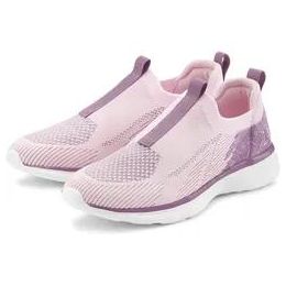 Sneaker Lascana ACTIVE "Turnschuhe, Slip-On-Sneaker, Slipper, Freizeitschuh", Herren, Gr. 41, rosa (rose, flieder), Obermaterial: 100% Textilmaterial. Decksohle: 100% Textilmaterial. Futter: 100% Textilmaterial. Laufsohle: 100% Synthetik, Mesh, mehrfarbig, Basic, Schuhe Sneaker, ultraleicht und bequem zum Reinschl&uuml;pfen VEGAN