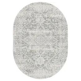 Teppich LIVABLISS "SYRACUSA, 275x200 cm", grau 1, B:200cm H:11mm L:275cm, Kunstfaser, Teppiche, Teppich, Vintage Orientteppich, Traditional Kurzflor Boho Wohnzimmerteppich