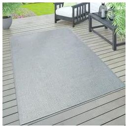 Teppich Paco Home "Timber 125", grau, B:80cm H:4mm L:150cm, Polypropylen, Teppiche, Teppich, Flachgewebe, Sisal Optik, auch als L&auml;ufer, In- und Outdoor geeignet