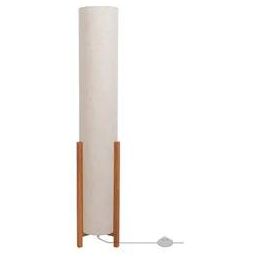N&auml;ve N&Auml;VE Stehlampe "Matida", beige (natur), 1, &Oslash; 18cm H: 110cm, 1 Stk., Leuchten, 1xE27 exkl., Holzgestell, Textilschirm natur, H: ca. 32cm, D: ca. 22cm, Stehlampe