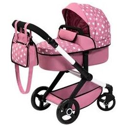 BAYER DESIGN Kombi-Puppenwagen BAYER "Xeo, rosa", rosa, Puppenwagen, KinderB:37cm H:73cm T:68cm, Kunststoff, Metall, Stoff, B:37cm H:73cm T:68cm