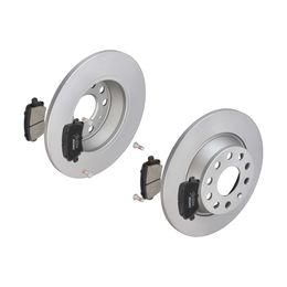 F.BECKER Bremsensatz, Scheibenbremse 13810012 Hinterachse voll 282mm 12mm f&uuml;r VAG VW