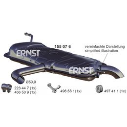 Ernst Endschalld&auml;mpfer 155076 f&uuml;r VAG