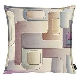 Dekokissen Apelt "Lionel", lila (mauve, bedruckt), B:45cm H:5cm L:45cm, Polyester, Dekokissen_Sitzkissen_Kissenh&uuml;llen