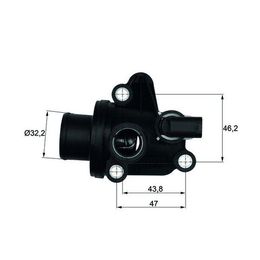 Mahle Thermostat, K&uuml;hlmittel ti1287 f&uuml;r MERCEDES-BENZ