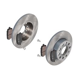 Blue Print Bremsensatz, Scheibenbremse vkbs0305 Hinterachse voll 260mm f&uuml;r Skoda VW SEAT Audi