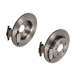 Brembo Bremsensatz-Hinterachse XTRA LINE SK8K0FA5F7 Bremsensatz, Scheibenbremse hinten rechts links Gelocht 271mm f&uuml;r FORD USA ASIA & OCEANIA MAZDA (C