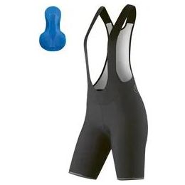 Fahrradhose Gonso "Sitivo W BIB 0", Damen, Gr. 36, Normalgr&ouml;&szlig;en, schwarz (blau), 65% Polyamid, 35% Elastan, Hosen Fahrradhose, Damen Rennradhose mit innovativem Sitzpolsterkonzept