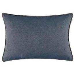 Dekokissen Esprit "Fun", blau (blau, unifarben), B:58cm H:0,5cm L:38cm, Polyester, Dekokissen_Sitzkissen_Kissenh&uuml;llen
