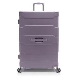 Hartschalen-Trolley Heys "ReNew, verschiedene Gr&ouml;&szlig;en und Farben", Gr. B/H/T: 49,8cm x 76,6cm x 30,4cm 125 l, lila (amethyst), Kunststoff, clean, matt, Basic, Koffer, herausnehmbares Innenfutter Volumenerweiterung 5 Jahre Garantie