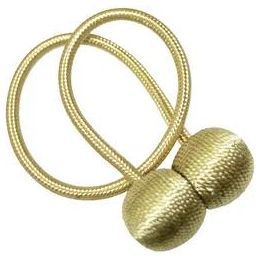 Raffhalter Gardinia "Flex-S mit Magnet", gold (goldfarben), B:0,8cm L:48cm &Oslash;:8cm, Obermaterial: 75% Kunststoff, 25% Polyester, Raffhalter, vielf&auml;ltige Anbringungsm&ouml;glichkeiten