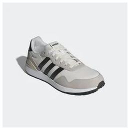 Sneaker Adidas SPORTSWEAR "RUN 60S 4.0", Herren, Gr. 44, schwarz-wei&szlig; (core wei&szlig;, core schwarz, sanftes wei&szlig;), Leder, Textil, Schuhe Sneaker