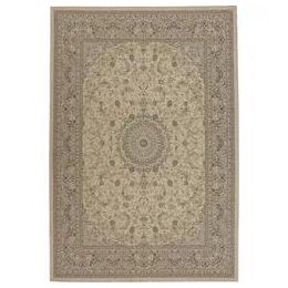 Teppich Theko "Flomi Classic" Gr. 1, beige, B:60cm H:4mm L:90cm, Baumwolle, Kunstfaser, Teppiche, Teppich, Flachgewebe, Orient-Optik, ideal im Wohnzimmer & Schlafzimmer