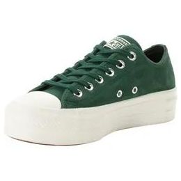 Sneaker Converse "CHUCK TAYLOR ALL STAR LIFT PLATFORM COLORFUL SUEDE", Damen, Gr. 41, branch out, branch out, egret, Leder, Schuhe Sneaker