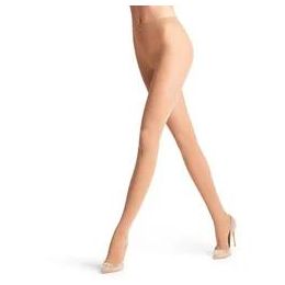 Feinstrumpfhose Falke "Matt Deluxe", Damen, Gr. XL, rosa (powder), Obermaterial: 84% Polyamid, 16% Elasthan, unifarben, elastisch, Strumpfhosen Feinstrumpfhose, druckfreier Komfortbund, transparent, matt, fein, weich