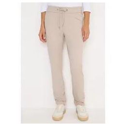 Jogger Pants Cecil, Damen, Gr. XL, L&auml;nge 28, light sandalwood beige, Stoff, 82% Polyester, 18% Elasthan, unifarben, comfort fit lang, Hosen, Middle Waist