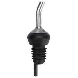 Flaschenausgie&szlig;er OXO STEEL, schwarz (edelstahl, schwarz), &Oslash;:6cm, Edelstahl, Ausgie&szlig;aufs&auml;tze, kurzer Ausgie&szlig;er, Edelstahl