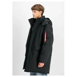 Parka Alpha Industries "Puffer Parka", Herren, Gr. XL, schwarz, Web, Obermaterial: 60% Baumwolle, 40% Nylon, unifarben, regular fit normal, Jacken Parka