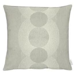 Dekokissen Apelt "5232", beige (taupe, grau, kreise), B:49cm L:49cm, Obermaterial: 75% Polyester, 25% Viskose, Dekokissen_Sitzkissen_Kissenh&uuml;llen