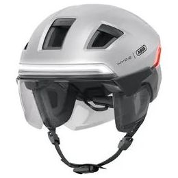 Fahrradhelm Abus "HYP-E ACE" Gr. M, silber (silber (silber gleam)), Helme, M Kopfumfang: 54cm - 58cm