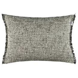 Sch&ouml;ner Wohnen Dekokissen "Voyage", grau, B:58cm L:38cm, Obermaterial: 67% Baumwolle, 18% Viskose, 15% Polyester, SCH&Ouml;NER WOHNEN-KOLLEKTION, Dekokissen_Sitzkissen_Kissenh&uuml;llen, im Naturlook