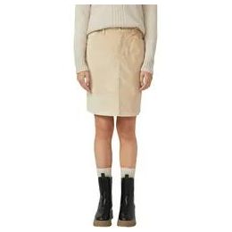 Cordrock s.Oliver, Damen, Gr. 40, beige (cream beige), Cord, Obermaterial: 42% Polyester, 36% Baumwolle, 20% Viskose, 2% Elasthan, unifarben, regular fit kniefrei, R&ouml;cke, im Five-Pocket Style