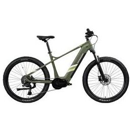 Z&uuml;ndapp E-Bike Z&Uuml;NDAPP "X900" Gr. 46, gr&uuml;n (khaki), Elektrofahrr&auml;der, 46cm, 27,5 Zoll (69,85cm), Pedelec, Elektrofahrrad f&uuml;r Damen und Herren, MTB, Topseller