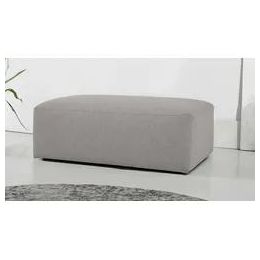 Polsterhocker Inosign "Koa", grau (warm grau), B:114cm H:44cm T:61cm, 62% Polypropylen, 32% Polyester, Hocker, Polsterhocker, Wellenunterfederung, weicher Lounge-Sitzkomfort