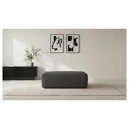 Polsterhocker Inosign "Koa", grau (gray), B:114cm H:44cm T:61cm, 100% Polyester, Hocker, Polsterhocker, Wellenunterfederung, weicher Lounge-Sitzkomfort