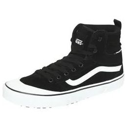 Sneaker Vans "ASHWOOD HI VansGUARD", Gr. 47, schwarz-wei&szlig; (schwarz, wei&szlig;), Leder, Synthetik, Schuhe Sneaker