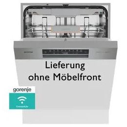 Gorenje teilintegrierbarer Geschirrsp&uuml;ler "GI673B90X", Energieeffizienz: B (A-G), silber (edelstahl), B:59,8cm H:81,6cm T:57,5cm, Geschirrsp&uuml;ler, TotalDry - automatische T&uuml;r&ouml;ffnung, Topseller
