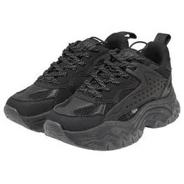 Trainingsschuh Buffalo "Buffalo PATH LO - VEGAN NAPPA/NUBUCK", Damen, Gr. 36, schwarz, unifarben, Schuhe