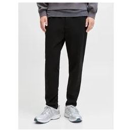 Jack & Jones Jogger Pants JACK & JONES "JPSTACE NEO JOGGER PANTS NOOS", Damen, Gr. XS, N-Gr, schwarz, Web, Obermaterial: 72% Baumwolle, 23% Polyester, 5% Elasthan, unifarben, regular fit kn&ouml;chellang, Hosen