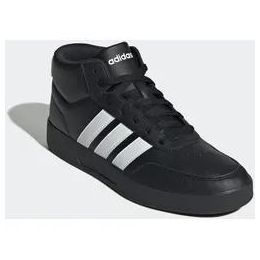 Sneaker Adidas SPORTSWEAR "BREAKNET MID", Herren, Gr. 45, schwarz-wei&szlig; (core schwarz, cloud wei&szlig;, core schwarz), Synthetik, Schuhe Sneaker