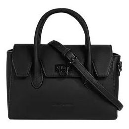 Henkeltasche Bugatti "IRIA", Damen, Gr. B/H/T: 26cm x 17cm x 12cm onesize, schwarz, Polyurethan (PU), clean, Taschen