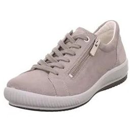 Sneaker Legero "TANARO 5.0", Damen, Gr. 38, griffin (hellgrau), Veloursleder, unifarben, Schuhe Sneaker, Komfortschuh, Freizeitschuh, Schn&uuml;rschuh mit Rei&szlig;verschluss
