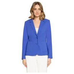 Kurzblazer Betty Barclay "Damen langarm", Damen, Gr. 46, adria blau, Obermaterial: 86% Polyester, 14% Elasthan; Futter: 100% Polyester, tailliert normal, Blazer Kurzblazer