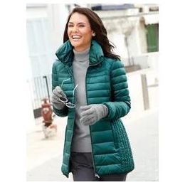 Steppjacke Casual Looks, Damen, Gr. 18, blau (petrol), 100% Polyamid, unifarben, figurumspielend, Jacken Steppjacke