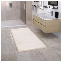 Badematte Paco Home "Comfy 340", beige, H:25mm, Polyester, Badematten, Badematte, Badteppich, Soft-Touch-Oberfl&auml;che, besonders weich & flauschig