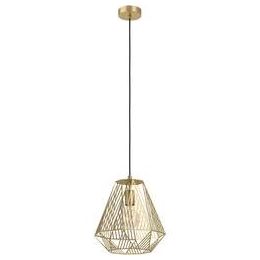 Eglo H&auml;ngeleuchte "STYPE", gold (goldfarben), &Oslash; 33 H: 110cm, 1 Stk., Leuchten, H&auml;ngeleuchte, Esszimmerlampe, Lampe, H110 x &Oslash;33, 1X40W exkl., H&auml;ngeleuchte