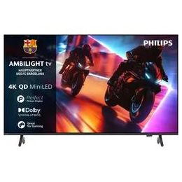 Philips QLED Mini LED-Fernseher "85MLED910/12", Energieeffizienz: F (A-G), schwarz, 85 &prime;&prime;, Fernseher