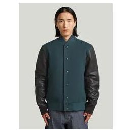 G-Star Raw Bomberjacke G-STAR "MN Premium Bomber", Herren, Gr. XL, legion blau, Obermaterial: 70% Wolle, 30% Polyamid, Jacken Bomberjacke