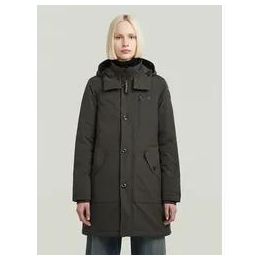 G-Star Raw Parka G-STAR "Vodan Jacke", Damen, Gr. L, asfalt, Obermaterial: 54% Elastomultiester, 46% Polyester, Jacken Parka