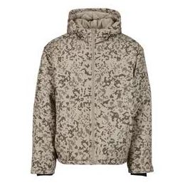 Allwetterjacke PEQUS "PEQUS PEQUS Aether Camo Light Puffer", Herren, Gr. L, aluminium, 65% Baumwolle, 35% Polyester, mehrfarbig, normal, amerikanischer Ausschnitt, Jacken