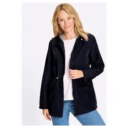 Langjacke Classic Basics, Damen, Gr. 48, marine, 100% Polyester, &Auml;rmelfutter:100% Polyester, unifarben, Jacken Langjacke