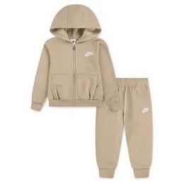 Jogginganzug Nike SPORTSWEAR "LBR FZ CLUB SET", Jungen, Gr. 122 (7), hemp, Sweatware, Obermaterial: 60% Baumwolle, 40% Polyester, Sportanz&uuml;ge Jogginganzug, zweiteiliges Set, f&uuml;r Kinder, aus Baumwolle und Polyester