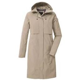Parka Killtec "KOS 46 WMN PRK", Damen, Gr. 44, sand, Obermaterial: 100% Polyester;Futter: 100% Polyester, Jacken Parka, Wasserdichter Damenparka, atmungsaktiv, verstellbare Details